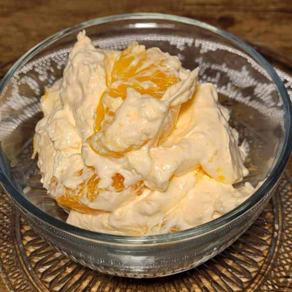 Grandmas Orange Cool Whip Dessert - The Happy Homemaker