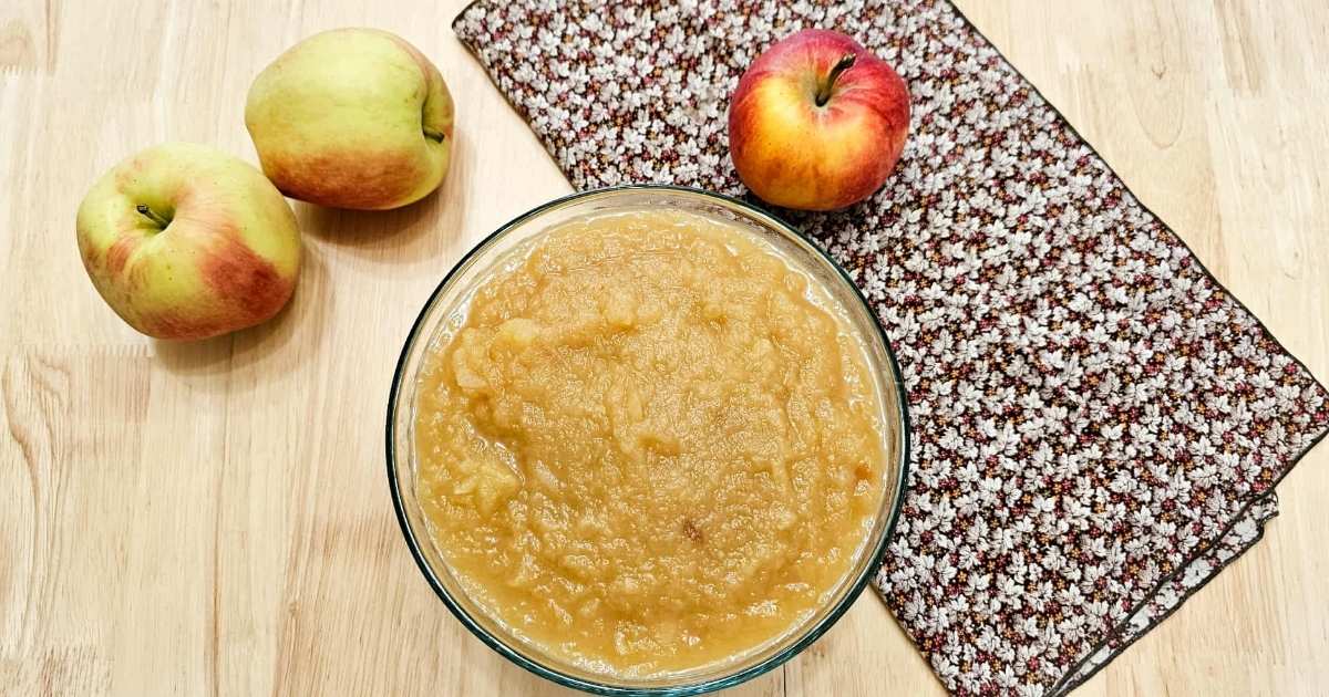 Homemade Apple Sauce - The Happy Homemaker
