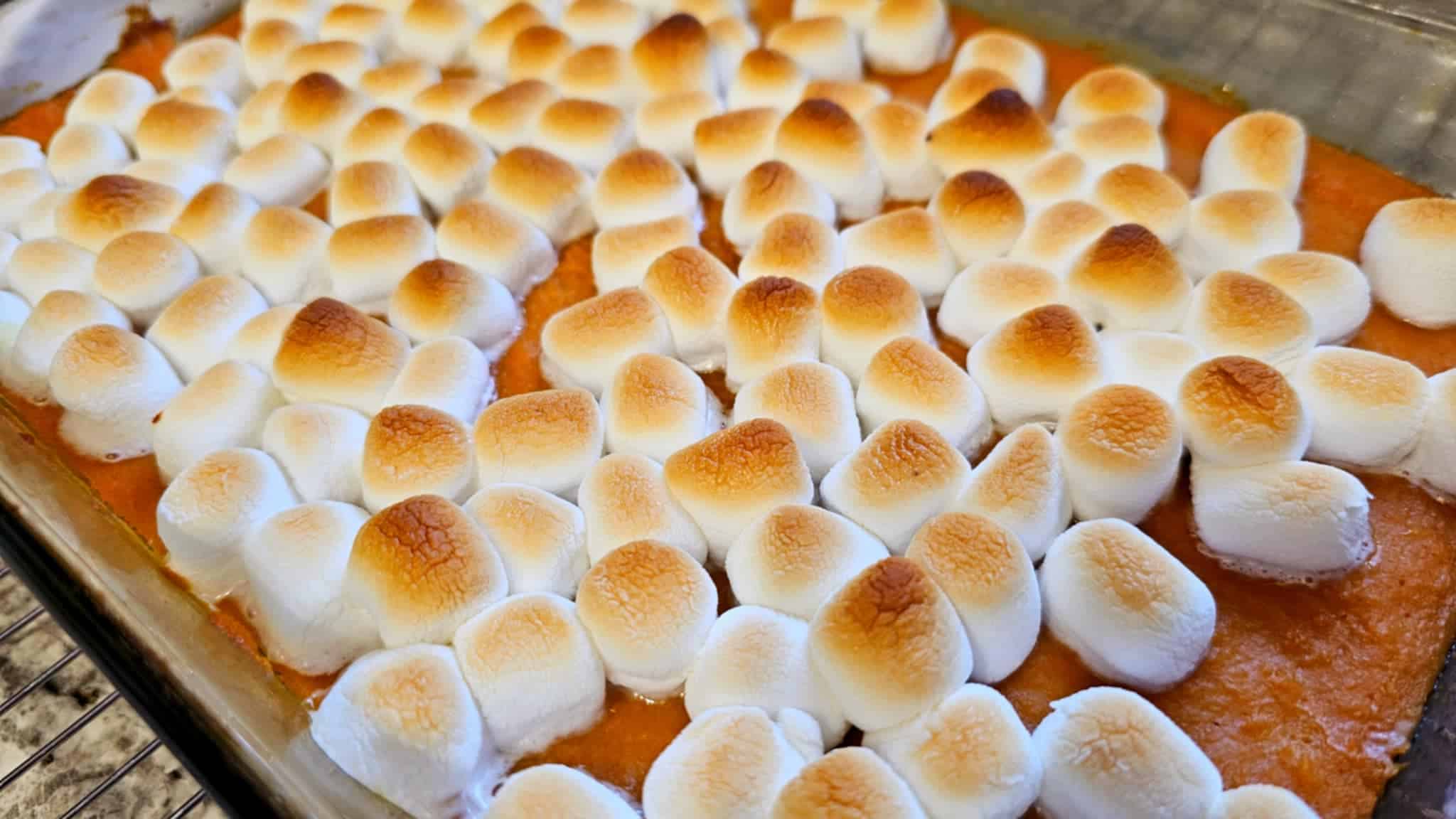 Easter Sweet Potato Casserole with Marshmallows - The Happy Homemaker