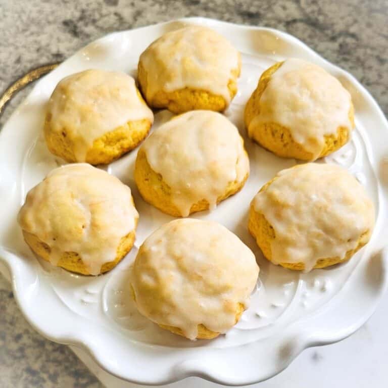 Soft carrot cake cookies recipe with orange glaze - The Happy Homemaker