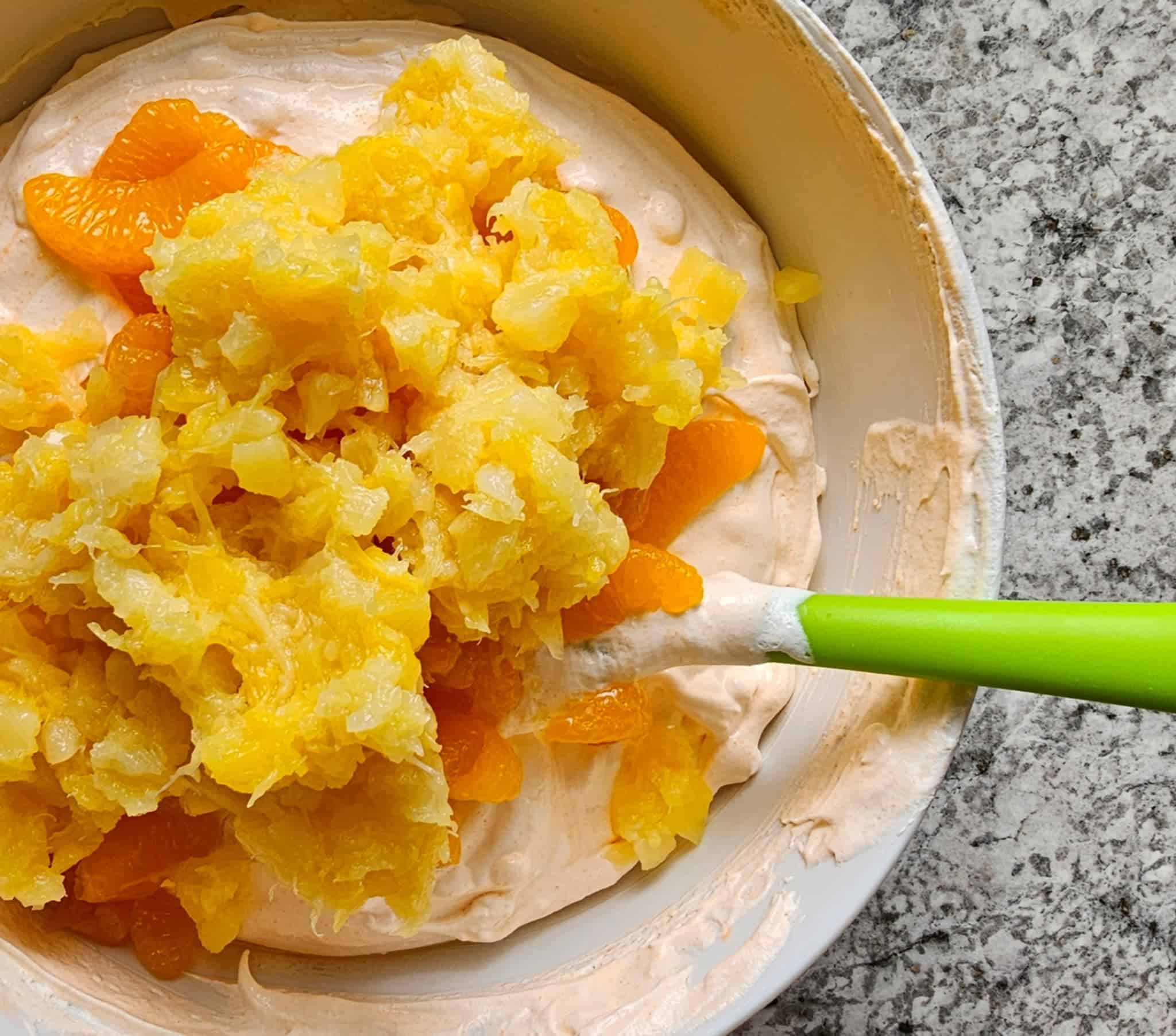 Easy Easter Dessert Fluff Recipe with Pineapple - The Happy Homemaker